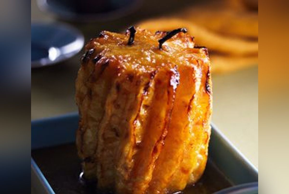 Ananas rôti au miel