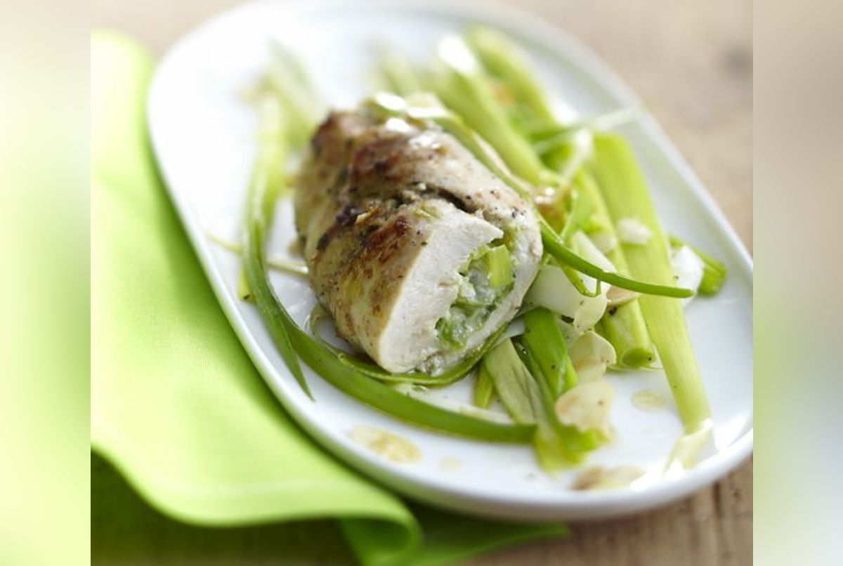 Blancs de poulet farcis aux poireaux et aux amandes - Cuisine - Version ...