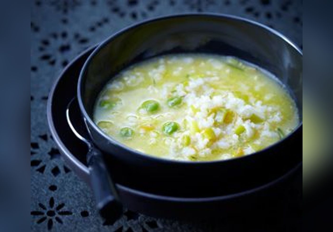 Soupe de légumes au riz semi-complet