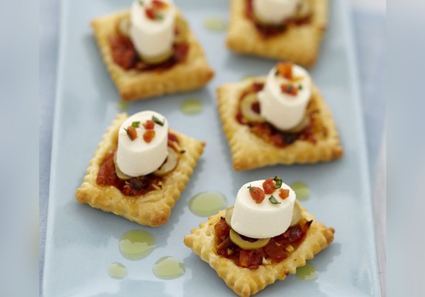 Mini pizza craquante d'Apérivrais Chèvre Doux - Cuisine - Version Femina
