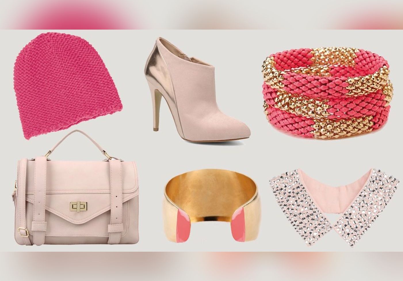 Accessoires roses hiver 2014 - Mode - Version Femina